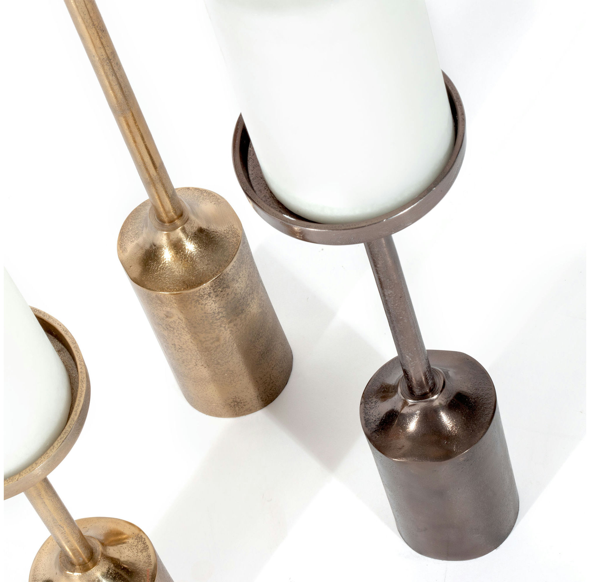 Faidra S3 Metal Candle Holders - Contemporary - Candleholders - by ...