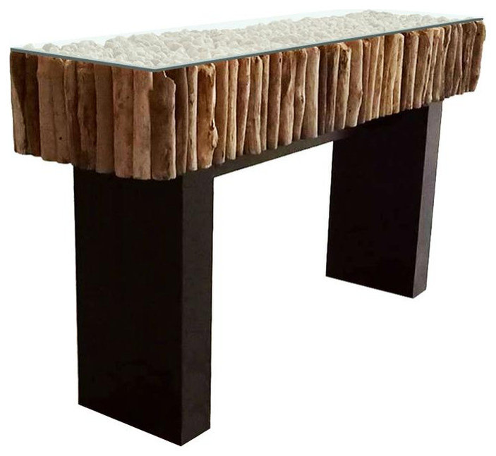 Safari Sofa Table - Rustic - Console Tables - by Bison Commerce | Houzz