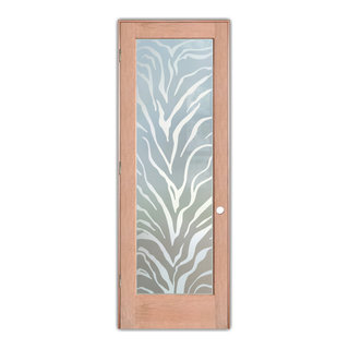 Interior Doors - Tiger Stripes Frosted Glass Design - 28" x 80 ...