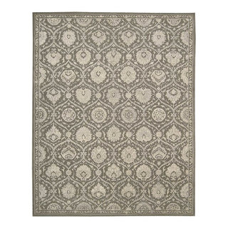 Nourison Regal Cobble Stone Area Rug, 5'6" x 8'6" - Traditional - Area ...