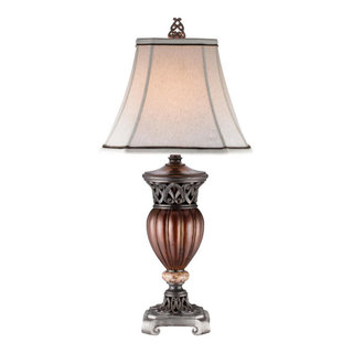 Traditional Roman Style Table Lamp With Bronze Finish - Traditional ...