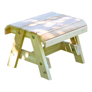 Red Cedar Side Table - Farmhouse - Outdoor Side Tables - by Fifthroom | Houzz