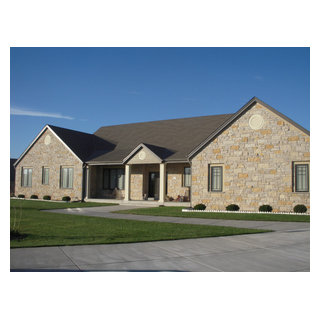Evanston Real Stone Veneer Ranch Home - Traditional - House Exterior ...