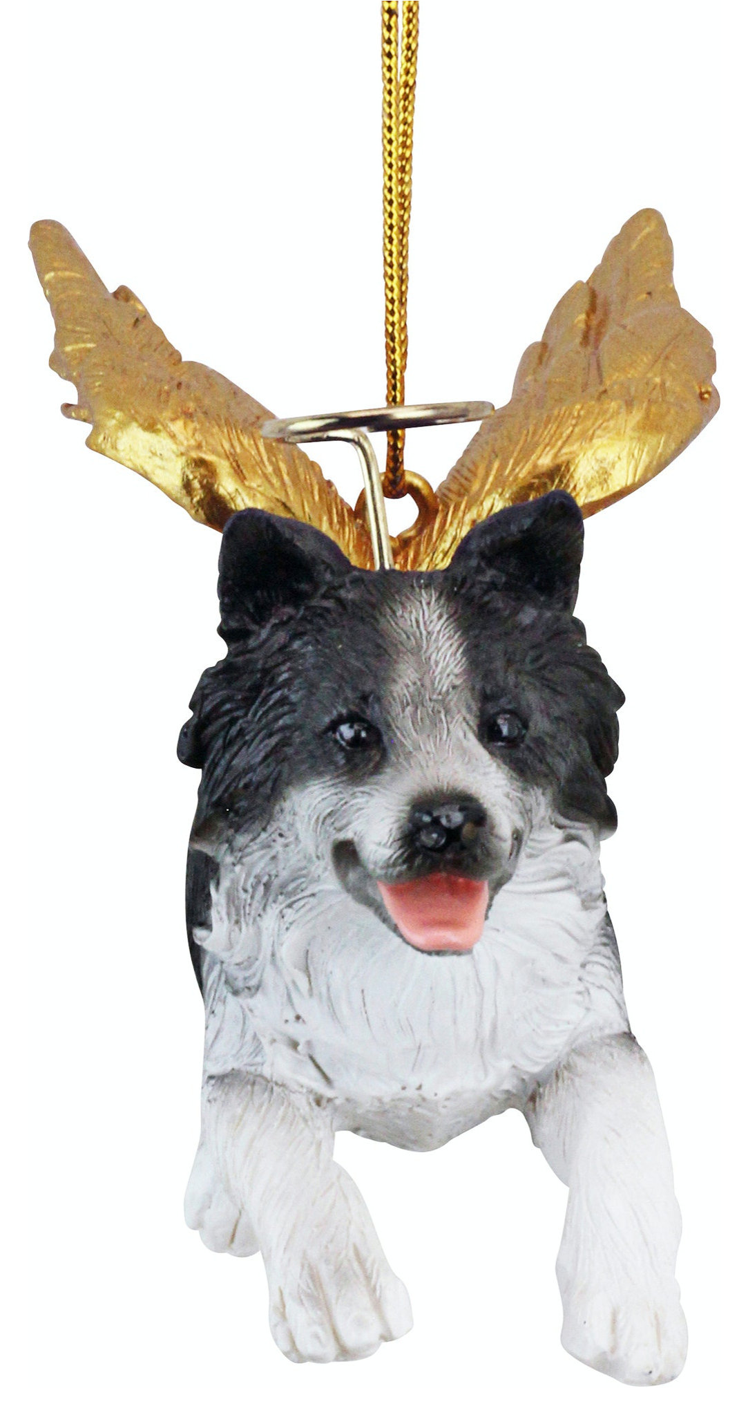 Angel Border Collie Ornament - Traditional - Christmas Ornaments - by ...