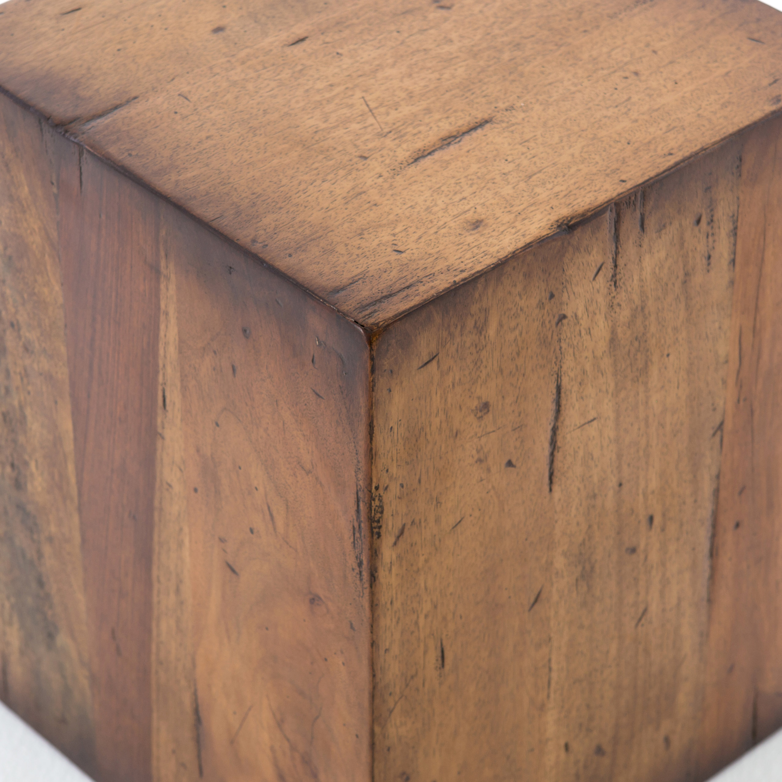 Duncan End Table - Reclaimed Fruitwood - Rustic - Side Tables And End ...