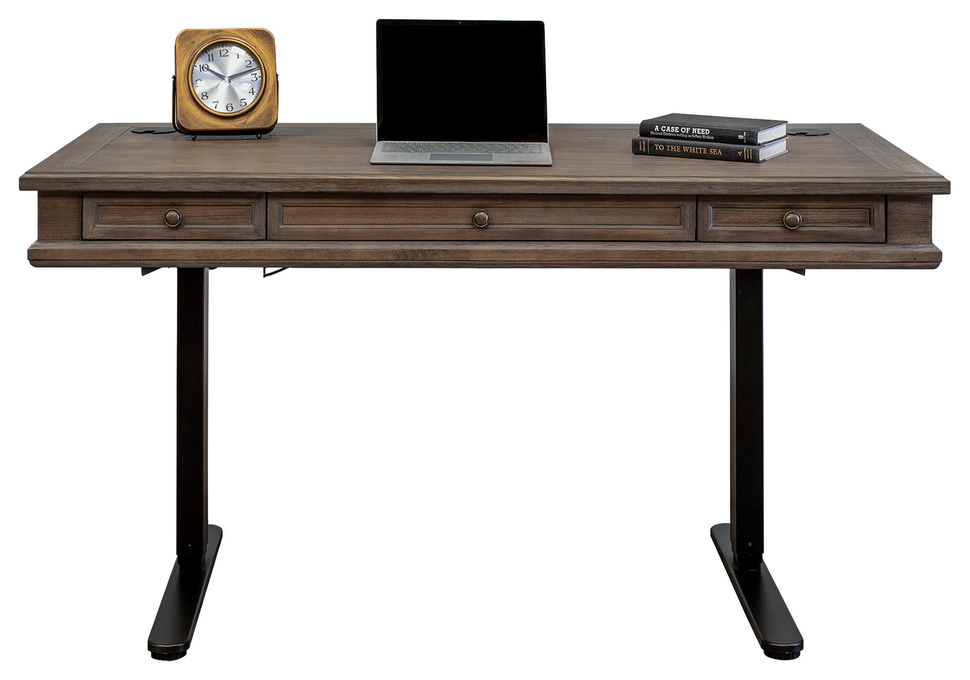 Carson Wood Electronic Sit/Stand Desk - Transitional - Desks And ...