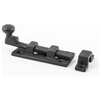 Black Wrought Iron Slide Bolt 3.5" Wide Rustproof Finish Door Bolt ...