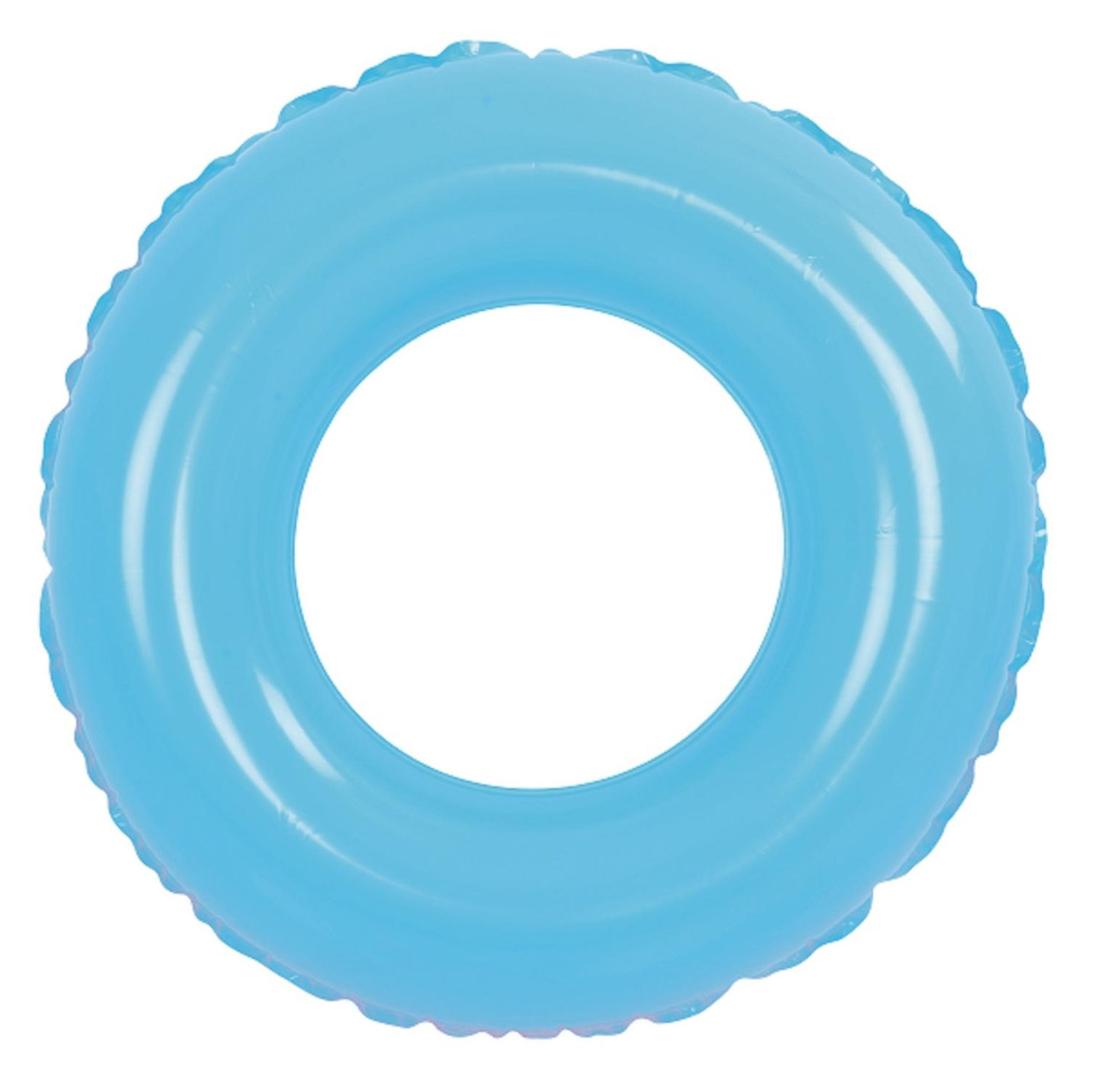 35" Classic Round Blue Inflatable Swimming Pool Inner Tube Ring Float ...