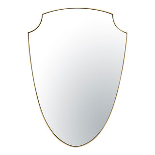 Shield Your Eyes Wall Mirror, Gold - Contemporary - Wall Mirrors - by ...
