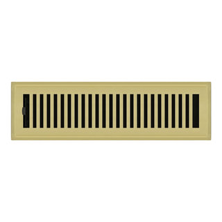 Brass Contemporary Plated Steel Floor Register - Contemporary ...