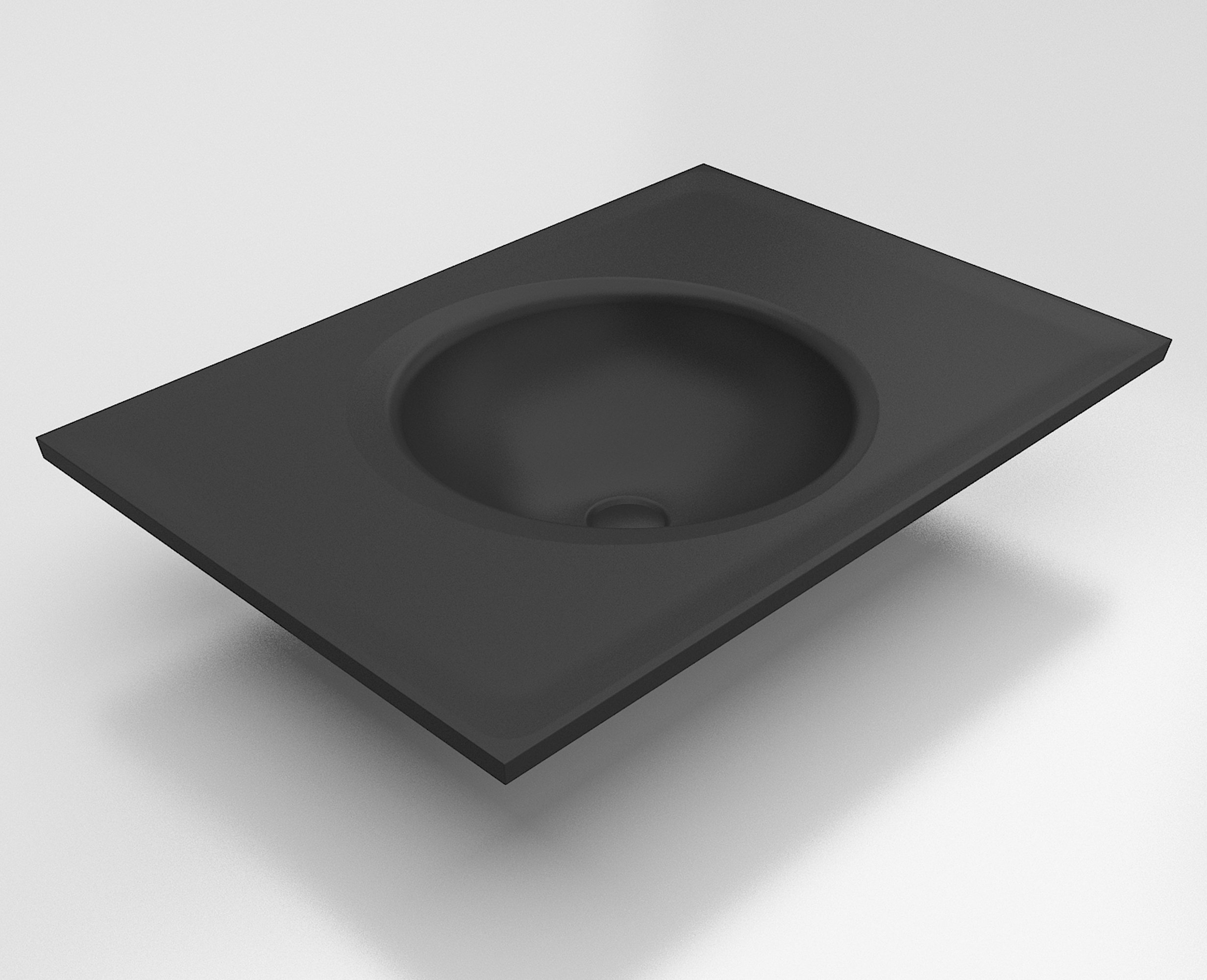 Simon integrated Black sinkS, 30" - Contemporary - Bathroom Sinks - by ...