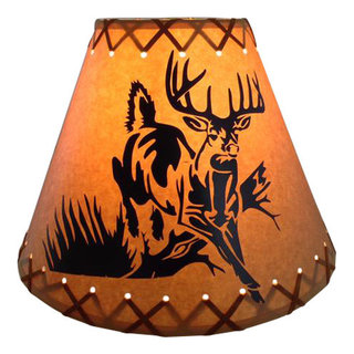 9" Diameter Deer Shade - Rustic - Lamp Shades - by Reel Lamps | Houzz