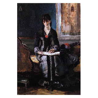Alfred Emile Leopold Stevens Portrait of a Young Woman Wall Decal ...