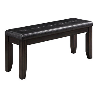 Bench With Tufted Cushion - Contemporary - Accent And Storage Benches ...