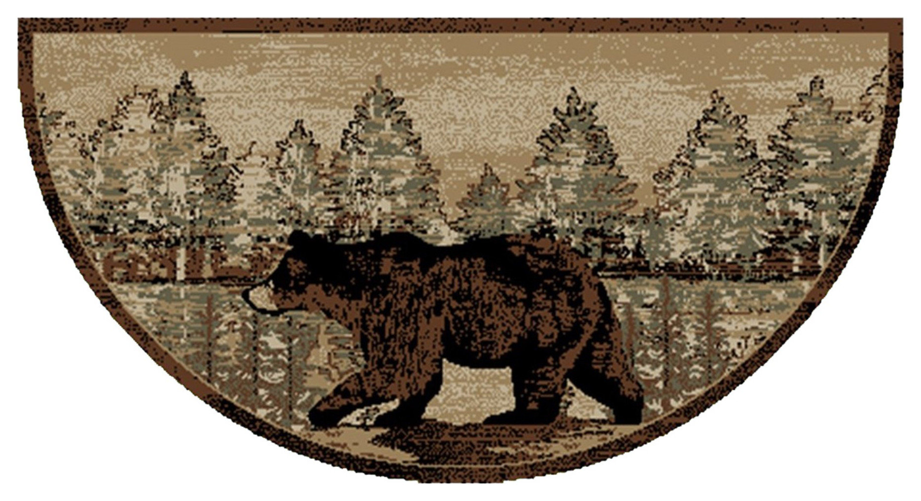 American Destination River Run Multi Lodge Accent Rug 2'x3'8" Wedge ...