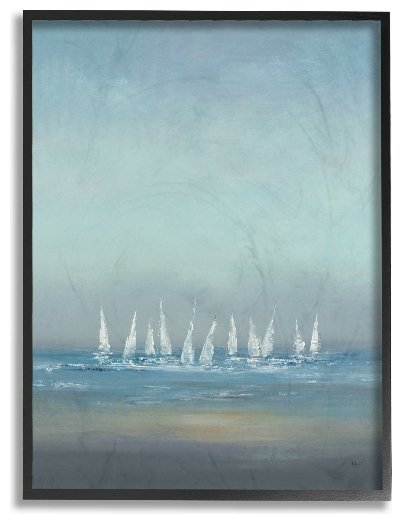 The Regatta Abstract Seascape, 11 x 14 - Beach Style - Prints And ...