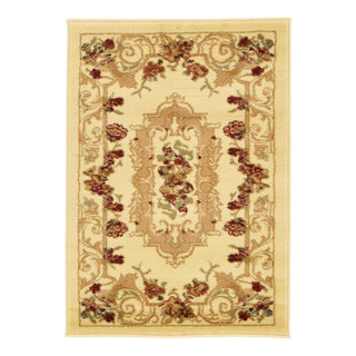 Rug Unique Loom Versailles Ivory Rectangular 2' 2 x 3' 0 - Victorian ...