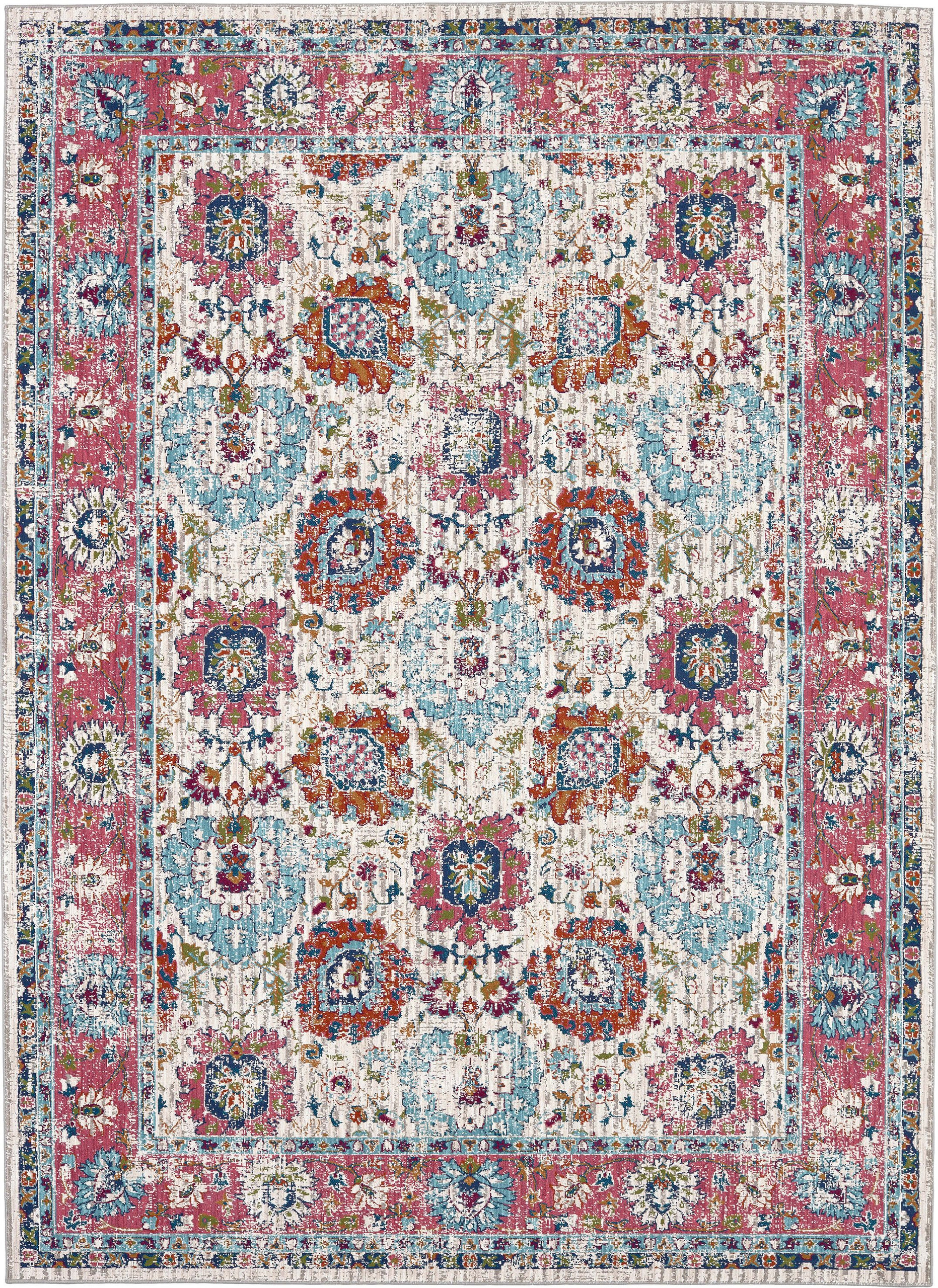 Karastan Mirage Fuchsia Area Rug, 9'6"x12'11" - Traditional - Area Rugs ...
