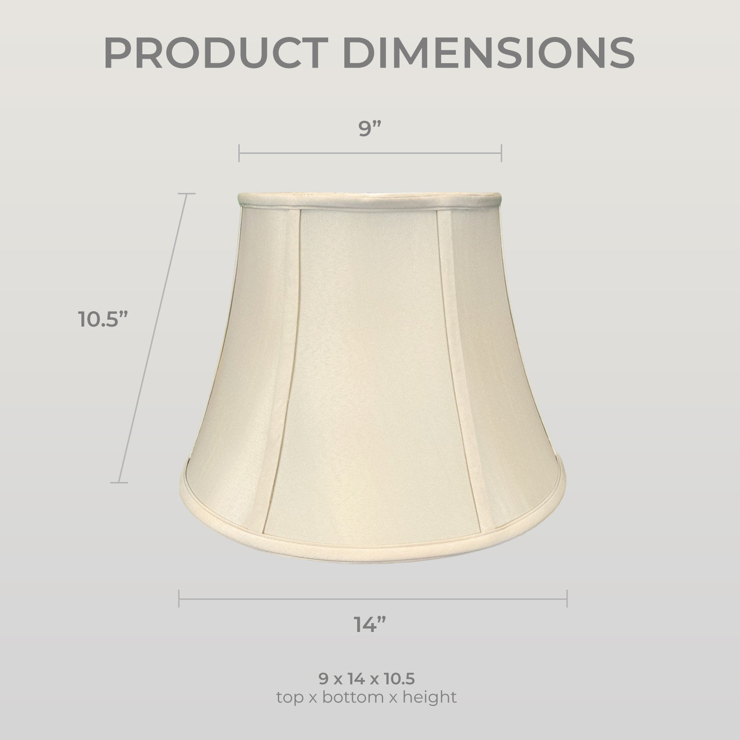 Royal Designs Modified Bell Lamp Shade, 9x14x10.5 - Traditional - Lamp ...