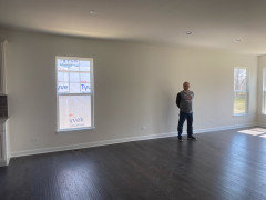 How should I decorate the space between the 2 windows?