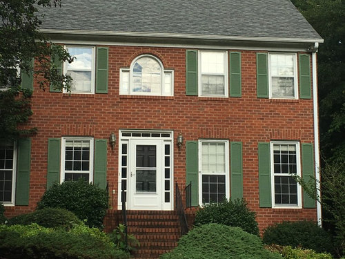 shutter color for red brick home