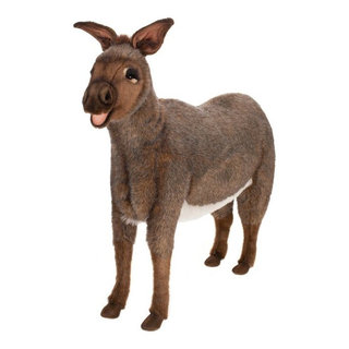 Life-Size Donkey Stuffed Animal - Contemporary - Kids Toys And Games ...