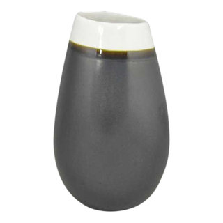 Beautiful decorative Ceramic Vase, Gun Metal - Contemporary - Vases ...