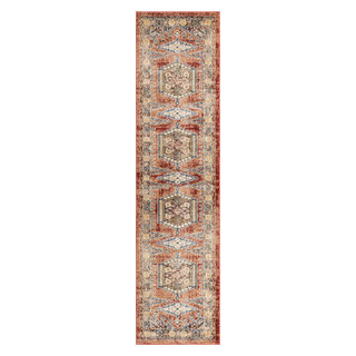 Rug Unique Loom Utopia Peach Runner 2' 7 x 10' 0 - Southwestern - Hall ...
