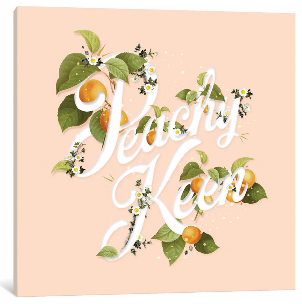 "Peachy Keen Peach" by Heather Landis Canvas Print, 12"x1.5"x12 ...