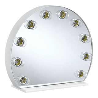 ACME Alma Accent Mirror, White Finish - Contemporary - Wall Mirrors ...