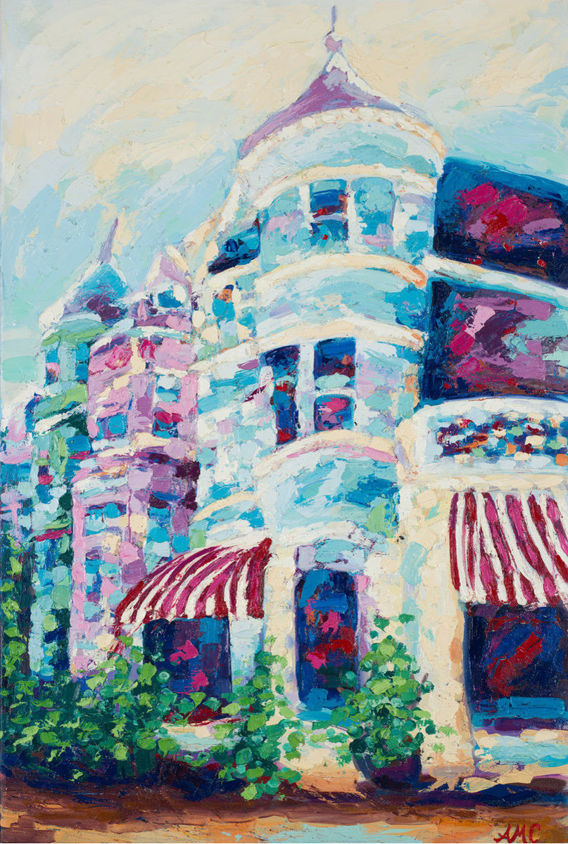 Small Town Corner, 16x24 - Contemporary - Prints And Posters - by South ...