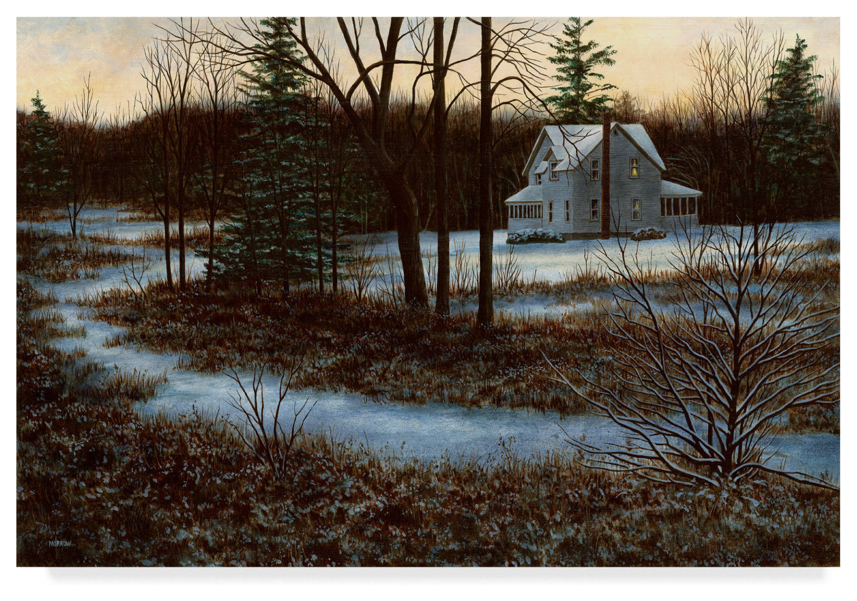 "In the Shadow of Winter" by John Morrow, Canvas Art, 16"x24 ...