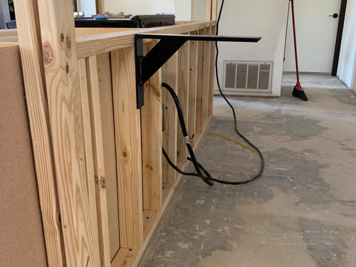 Kitchen Low wall support