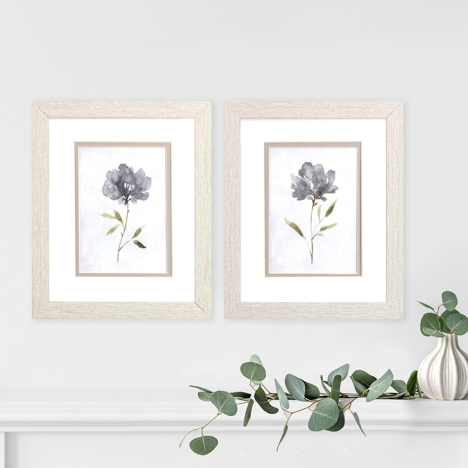 Botanical Framed Art, 2-Piece Set - Tropical - Prints And Posters - by ...