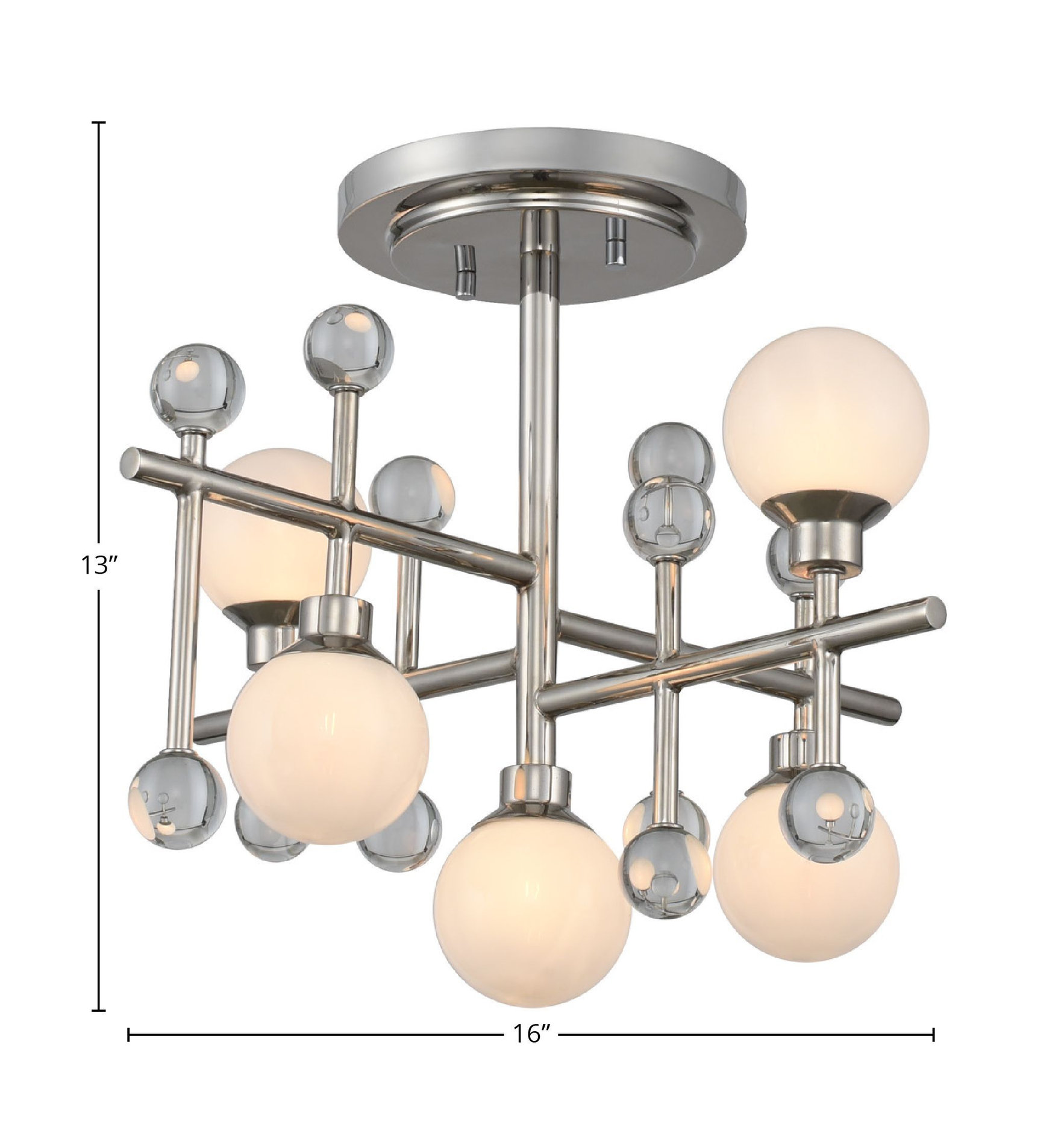Mercer 5 Light Semi Flush - Contemporary - Flush-mount Ceiling Lighting ...