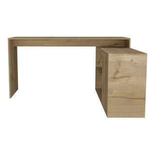 Dallas L-Shaped Home Office Desk, With 2 Shelves, 1 Drawer ...