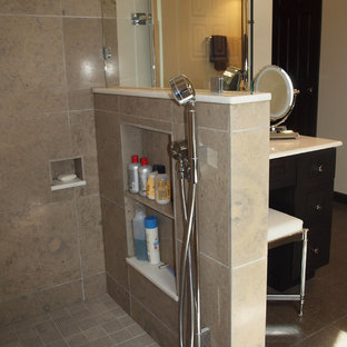 Glassless Shower | Houzz