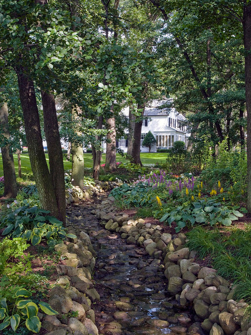 Stream Landscape Ideas, Designs, Remodels & Photos