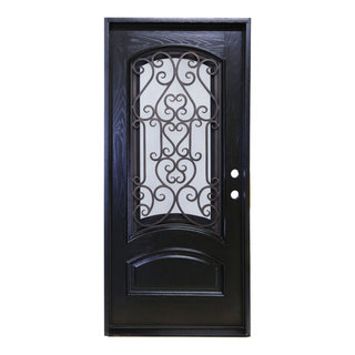 Forever Doors, Exterior Front Entry Composite Door AR07C, 36"x80", Left ...