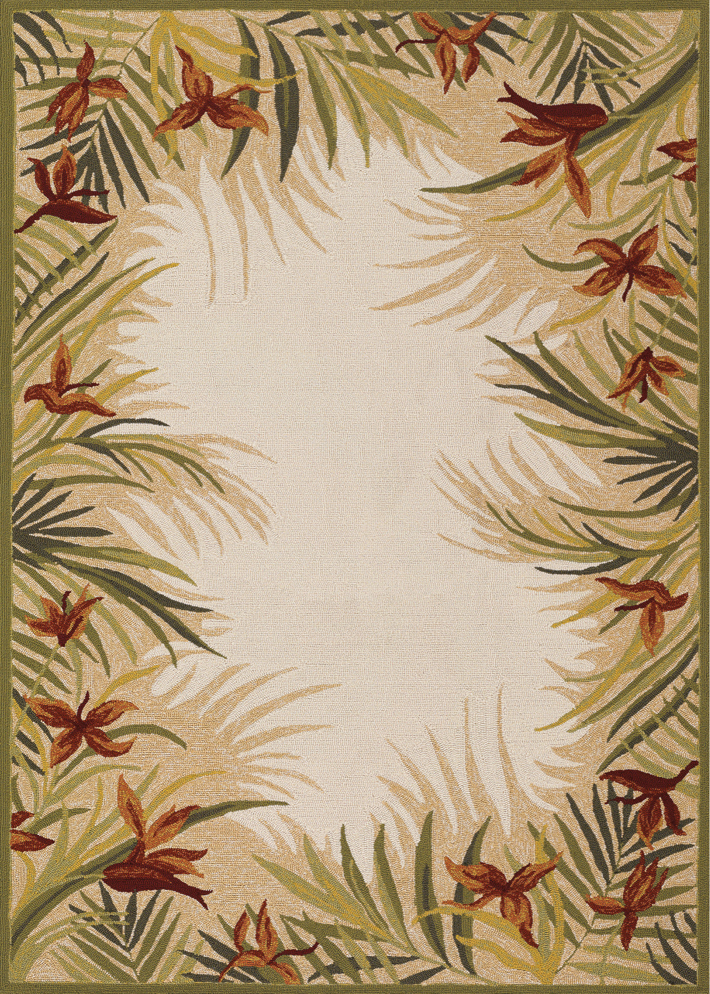 Couristan Covington Tropic Gardens Sand-Multi Rug 5'6" x 8 ...