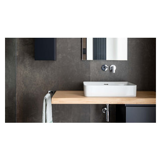 LAMINAM Piombo Cladding - Modern - Bathroom - Los Angeles - by Ollin ...