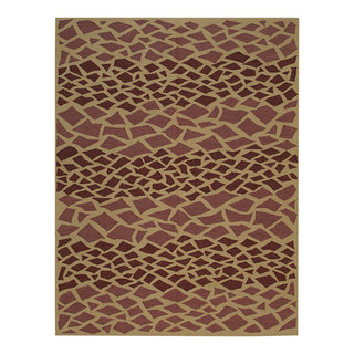 Pink Contemporary Modern Modern Flat Weave Area Rug - Contemporary ...