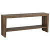 Troy Oak Console Table, Antique Brown - Rustic - Console Tables - by ...