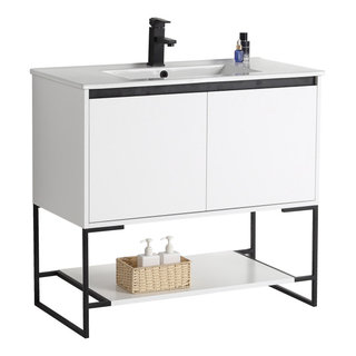 Urbania Vanity Set, 36" - Industrial - Bathroom Vanities And Sink ...