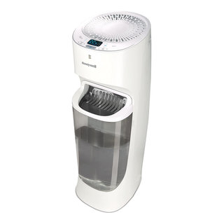 Top Fill Tower Humidifier, Digital Humidistat, Black Cool Mist ...