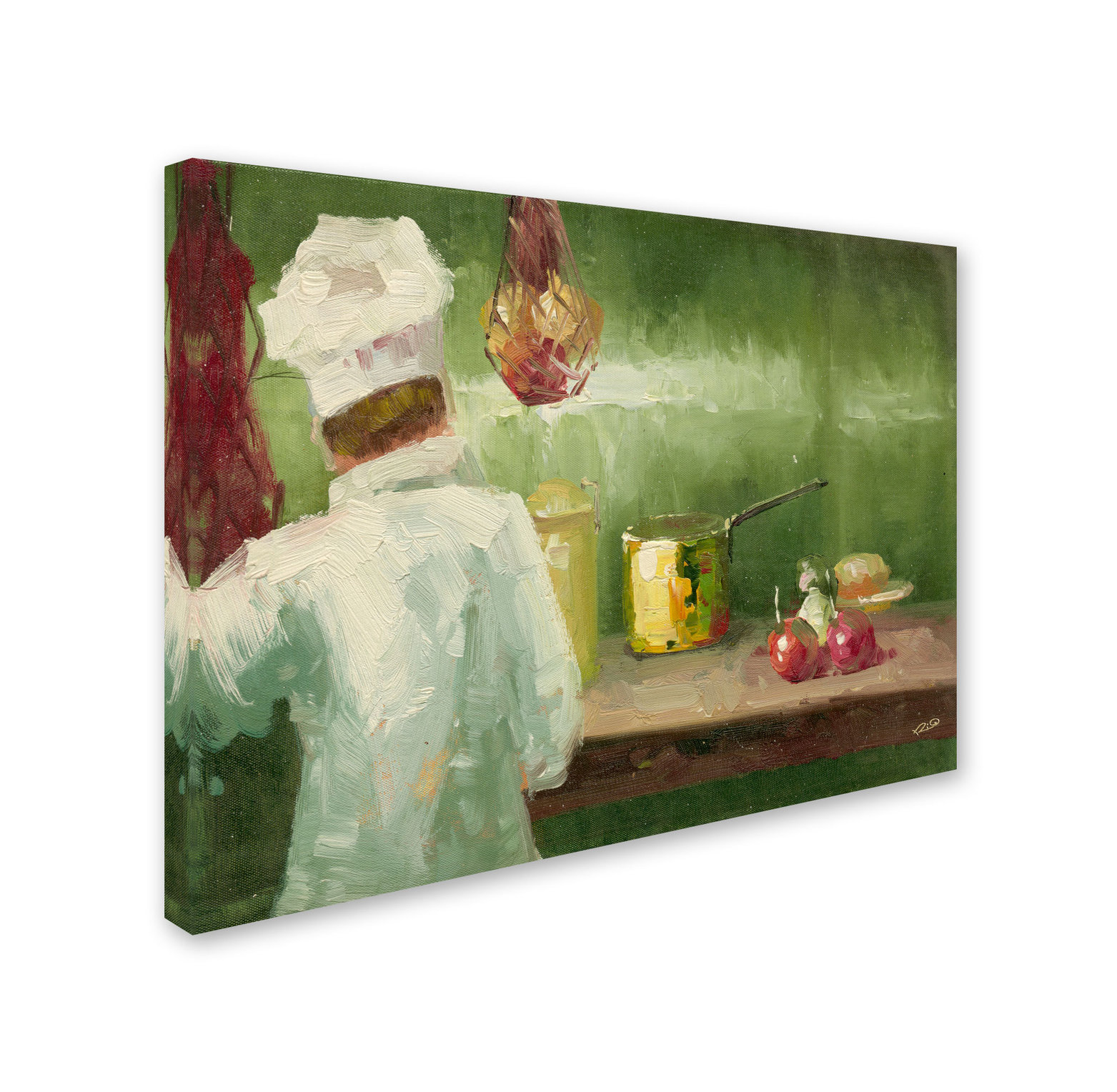 'Whats Cooking' Canvas Art by Rio, 24" x 32" - Traditional - Prints And ...