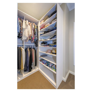 Walk In Wardrobe in Polytec Crisp Legato - Contemporary - Wardrobe ...