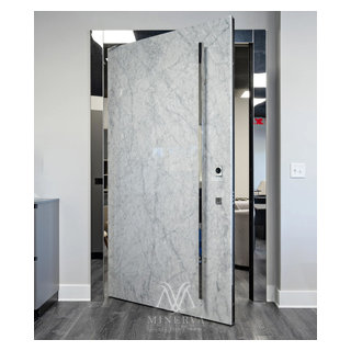 Armored pivot door- Marble cladding - Other - by Minerva Luxury Designs ...