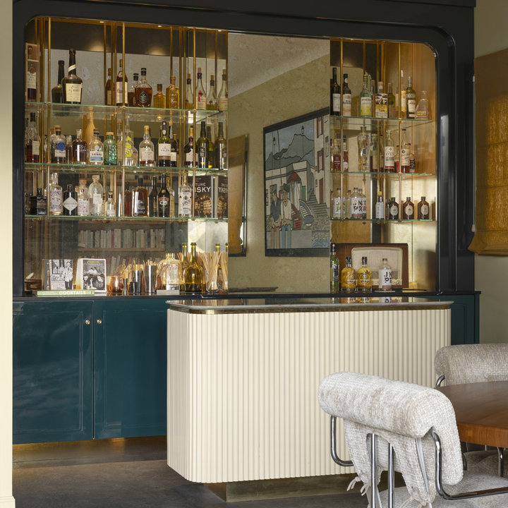 75 Beautiful Home Bar with Mirror Splashback Ideas and Designs - April ...
