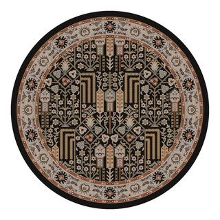 Passage, Charcoal, 8' Round, 8' Round - Mediterranean - Area Rugs - by ...